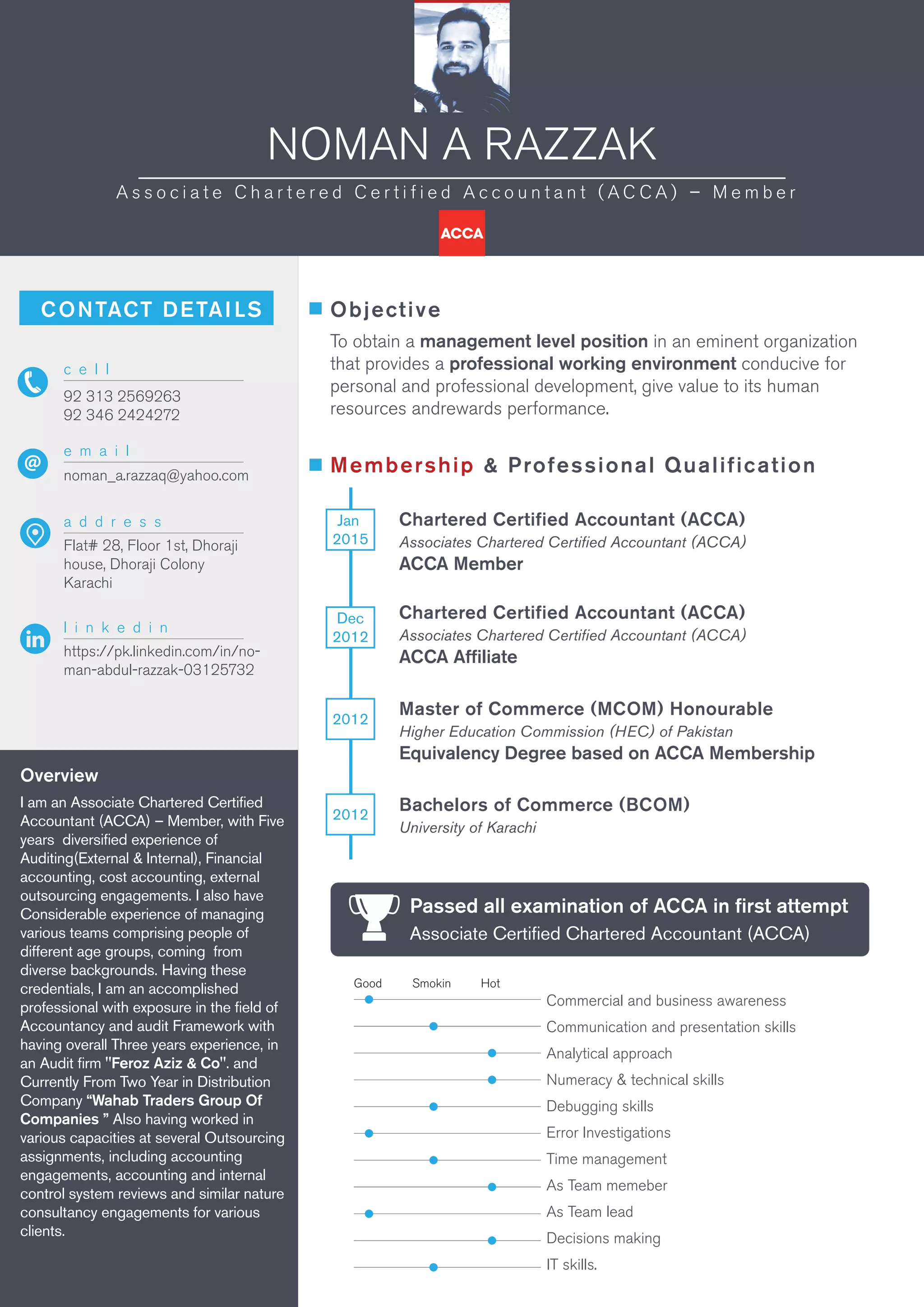 Noman Razzak - ACCA Member | PDF