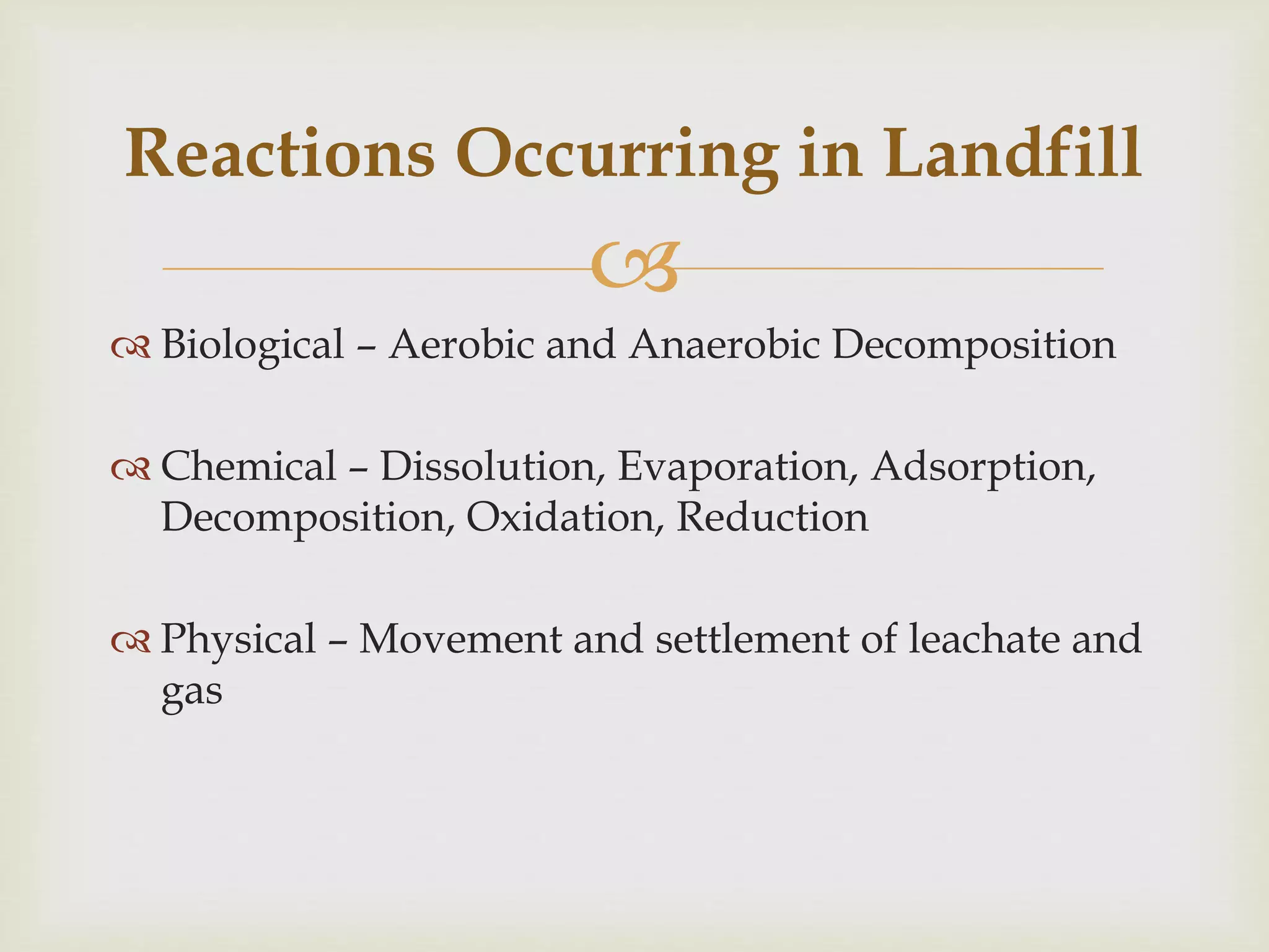 Landfill - Basics | PPTX