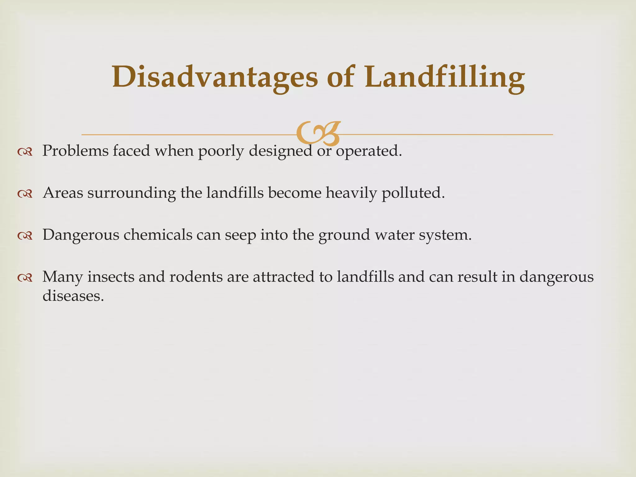 Landfill - Basics | PPTX