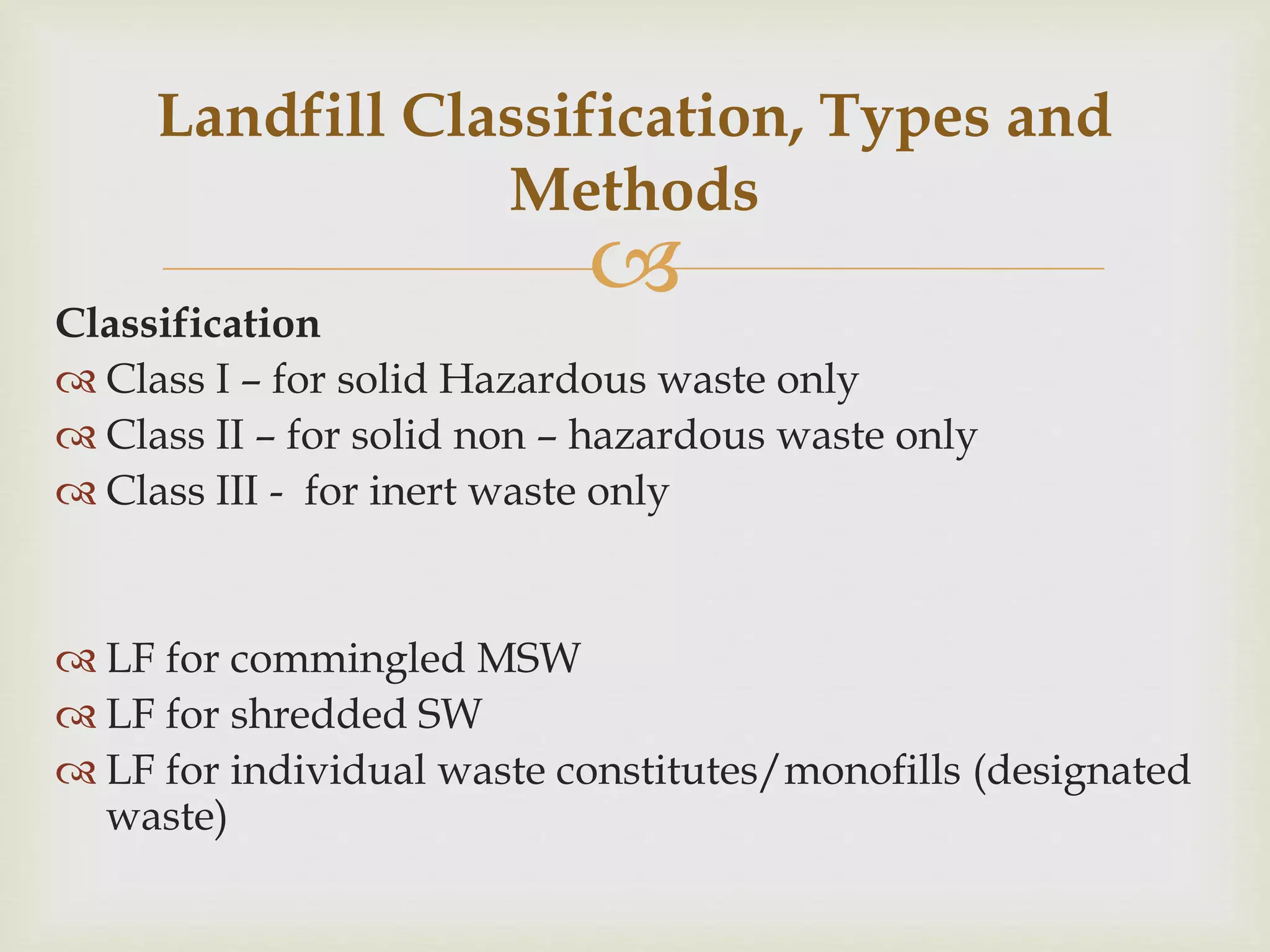 Landfill - Basics | PPTX