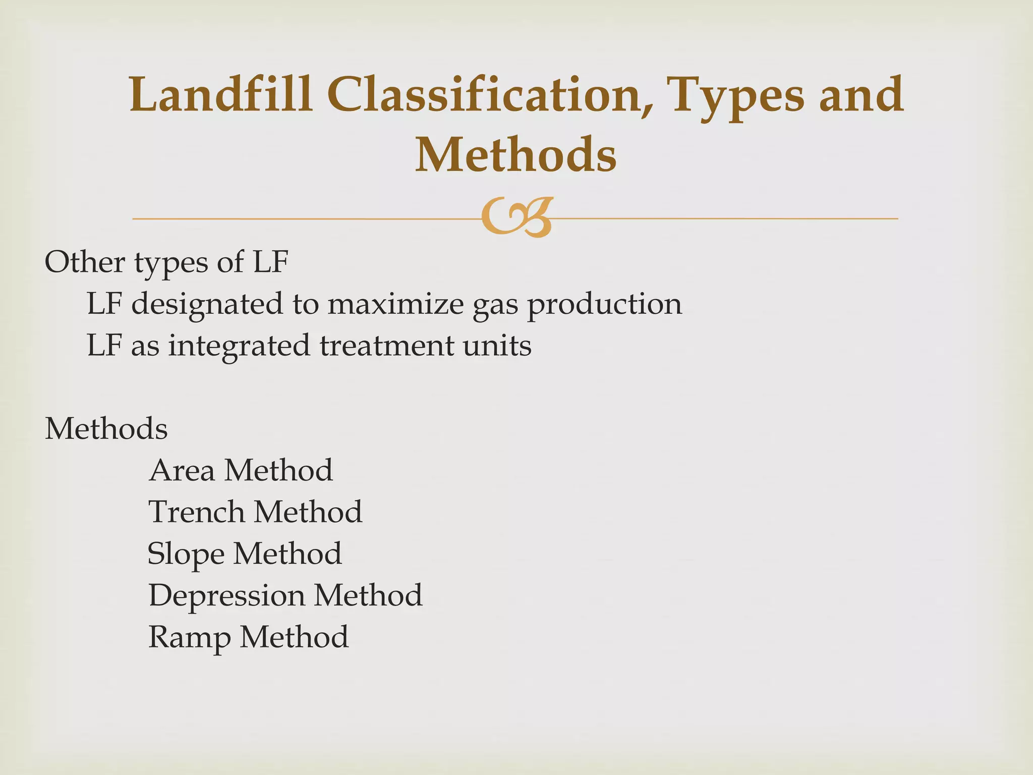 Landfill - Basics | PPTX