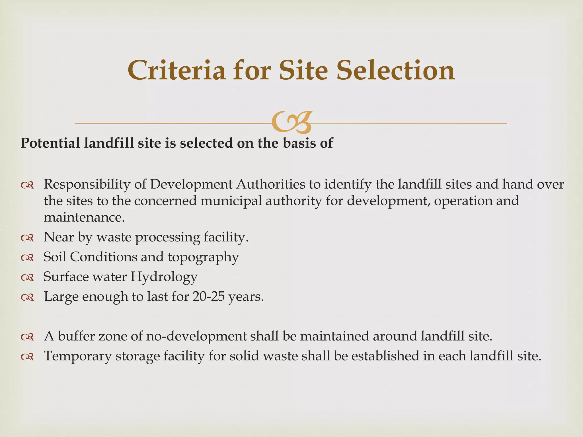 Landfill - Basics | PPTX