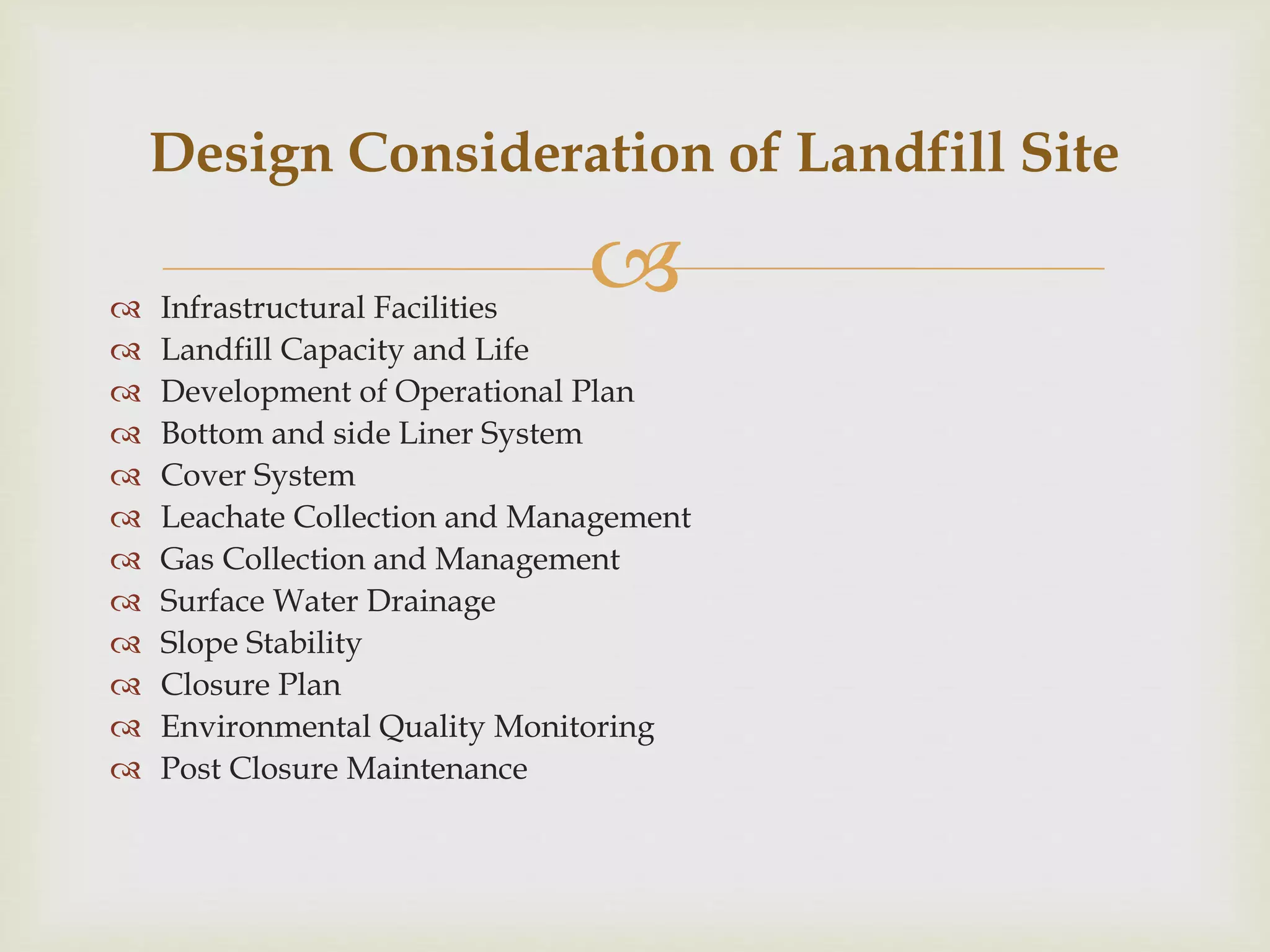 Landfill - Basics | PPTX