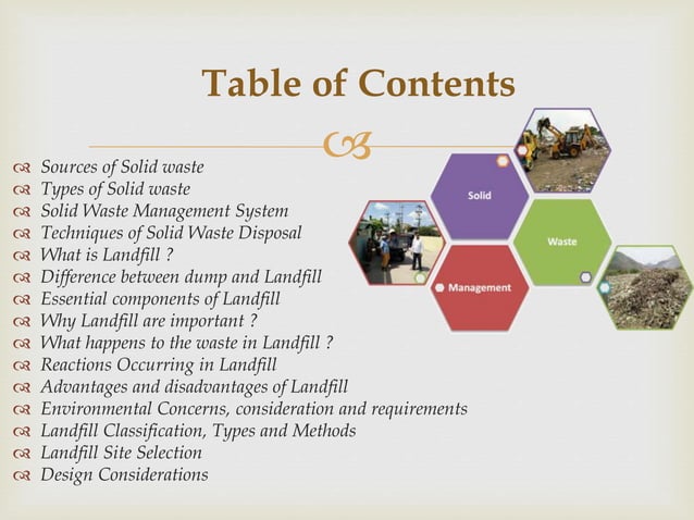 Landfill - Basics | PPTX | Environmental Services Industry | Industries