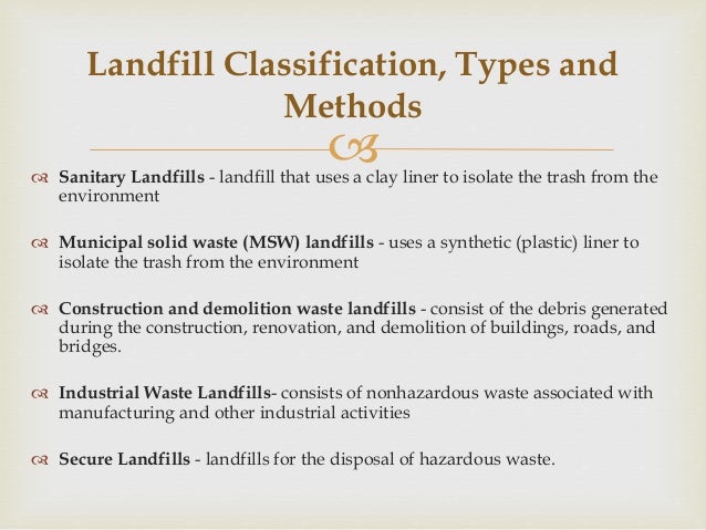 Landfill - Basics