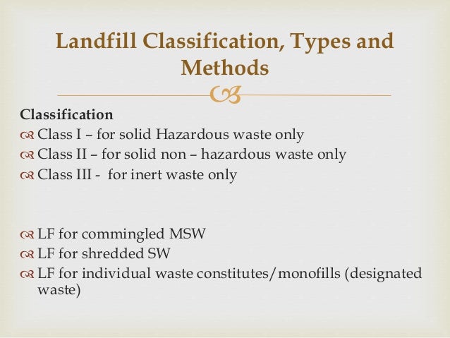 Landfill - Basics