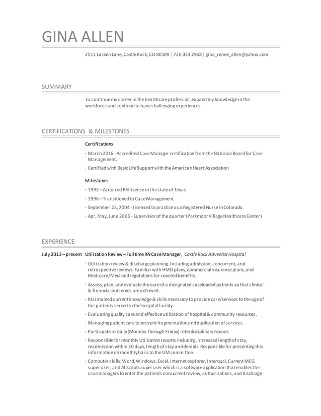 GinaAllen_Resume | PDF
