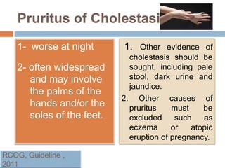 Obstetric cholestasis | PPTX