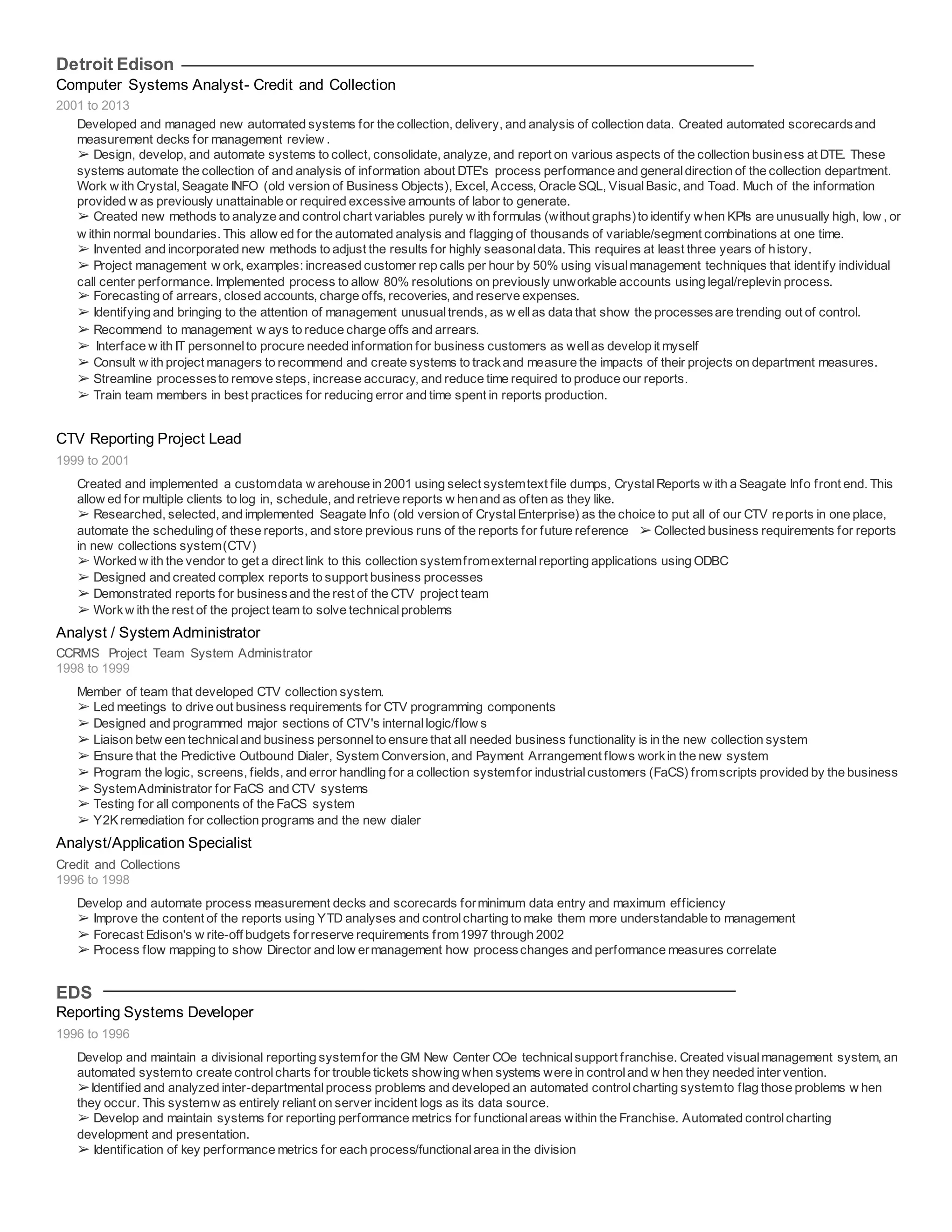 David Mishko Resume - 160818 | DOCX | Databases | Computer Software and ...