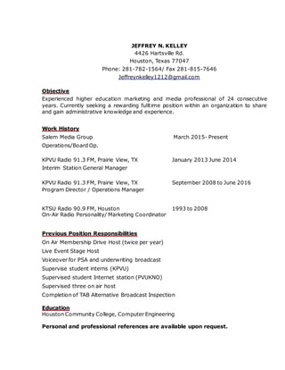 General Resume | DOCX