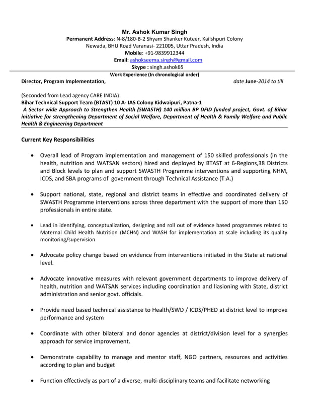 CV Ashok Kumar Singh | PDF