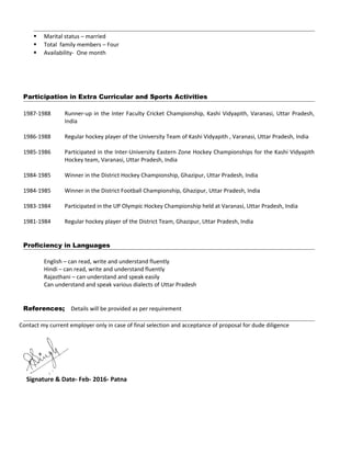 CV Ashok Kumar Singh | PDF