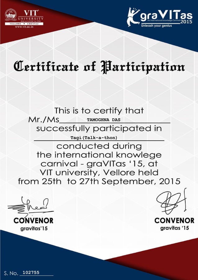 Talk-a-thon Certificate | PDF
