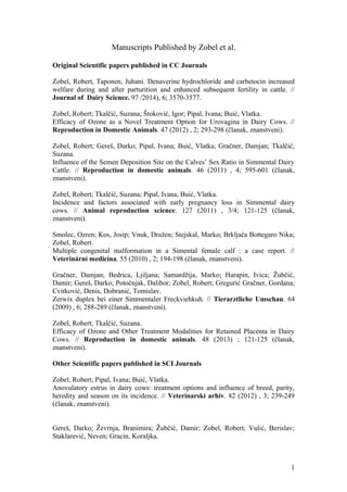 Papers Published by Zobel et al | PDF