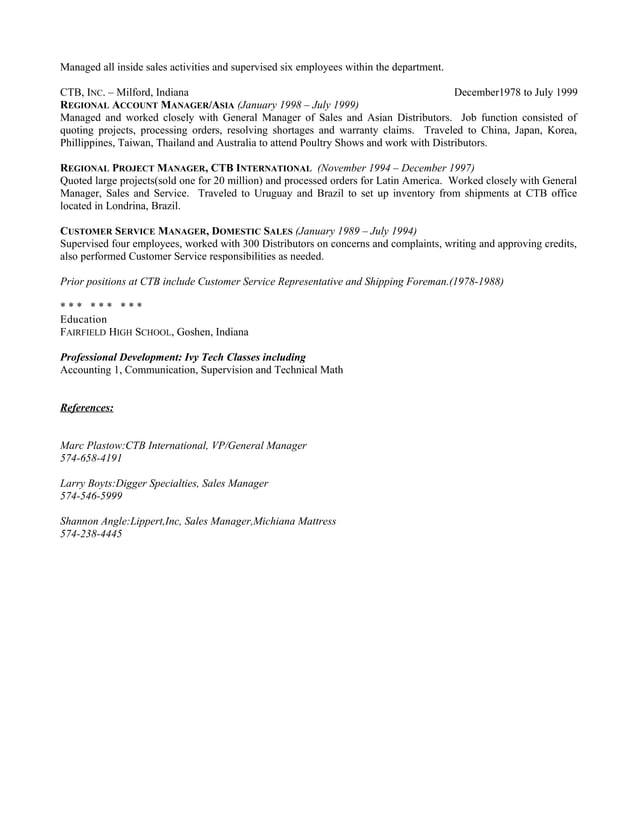 Tony's resume 2016 | PDF