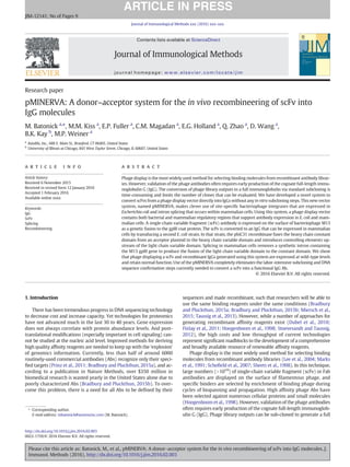 pMINERVA Cloning System | PDF
