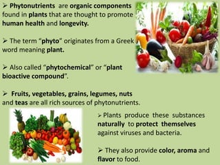 APPLICATIONS OF PHYTONUTRIENTS & ESSENTIAL OILS IN HEALTH CARE | PPT
