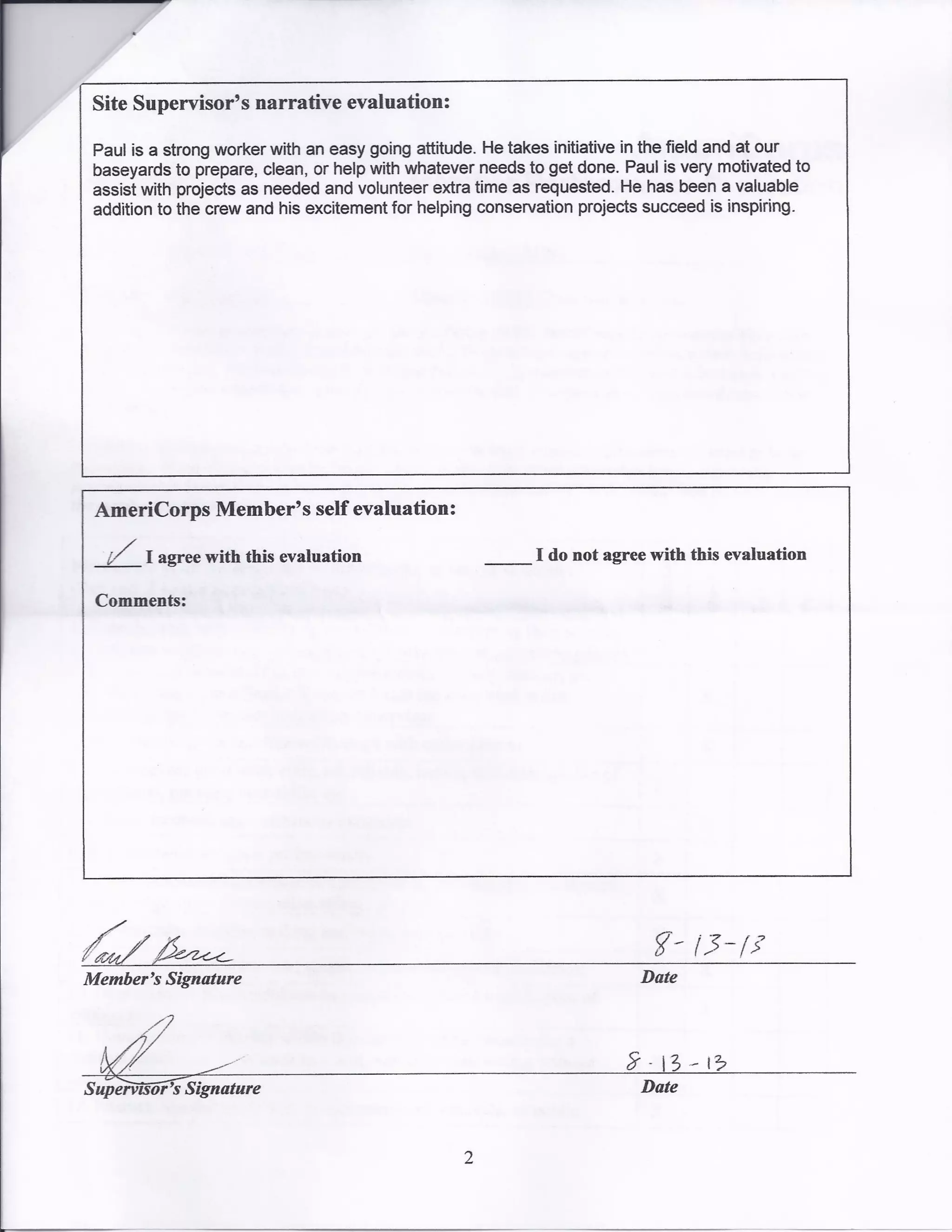 Americorp evaluation | PDF