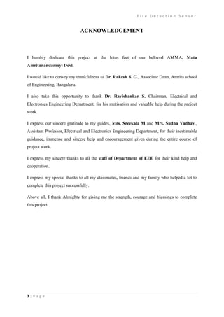 FIRE DETECTION SENSOR | PDF