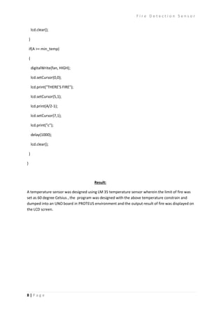 FIRE DETECTION SENSOR | PDF