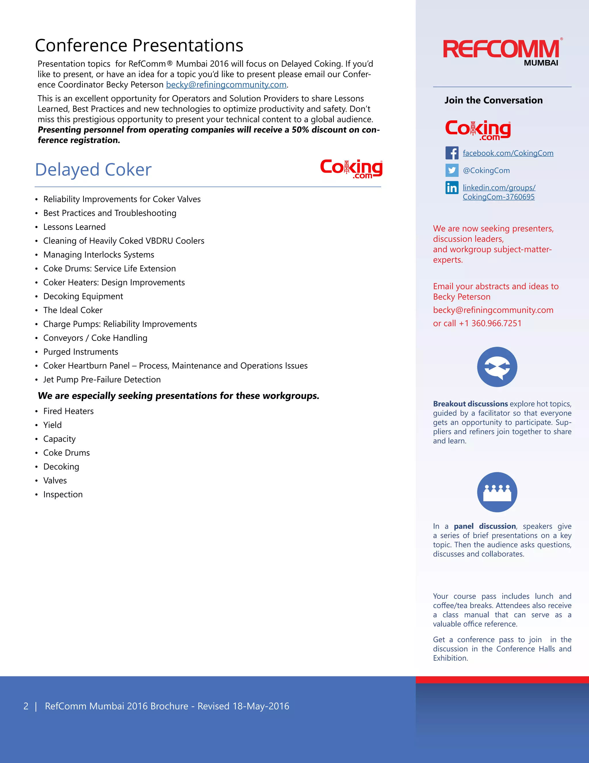 RefComm-Brochure-Mumbai-2016 | PDF