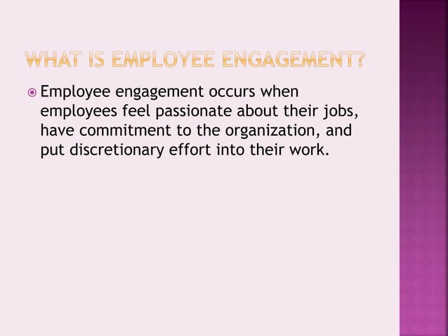 Employee Engagement PowerPoint | PPTX | Human Resources | Business