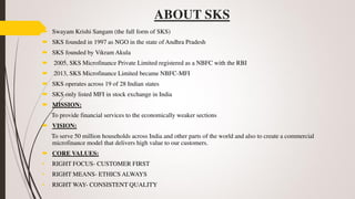 SKS MICROFINANCE | PDF