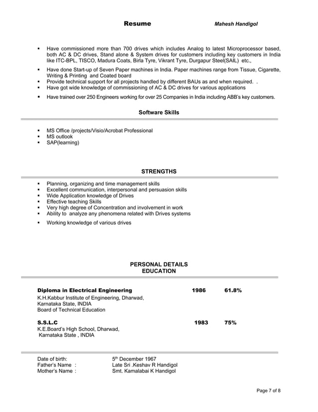 Mahesh CV updated 30th Sep 2015 | PDF