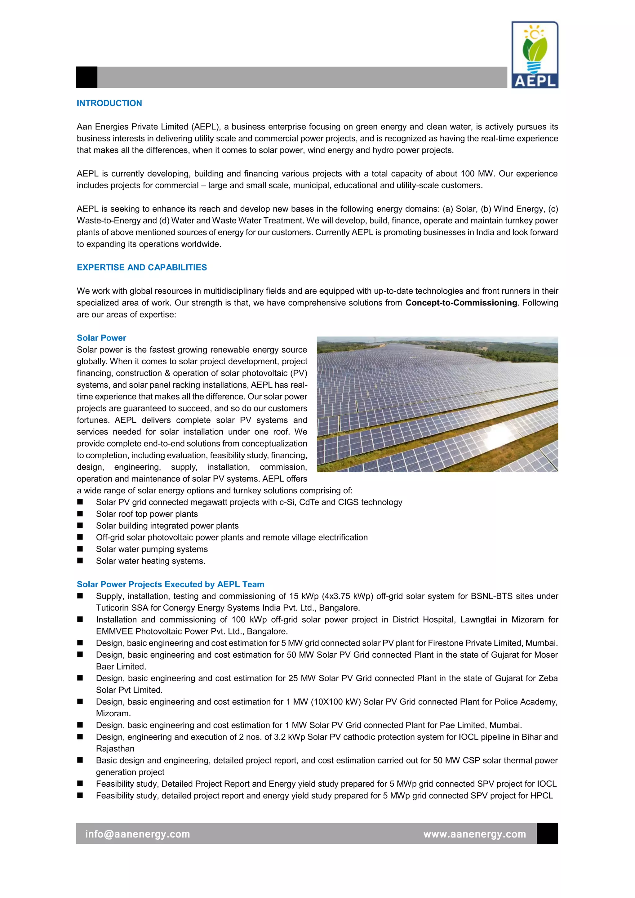 AEPL-Profile-SW | PDF