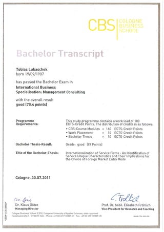 Academic Transcript | PDF