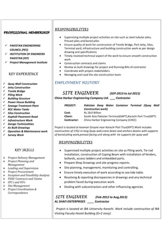 Civil Engineer CV | PDF