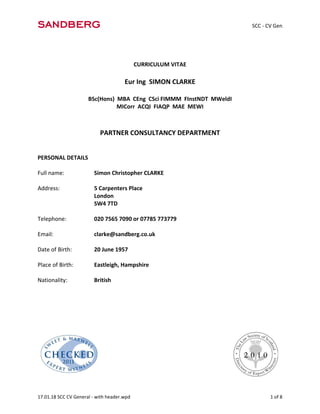 17.01.17 SCC CV General | PDF