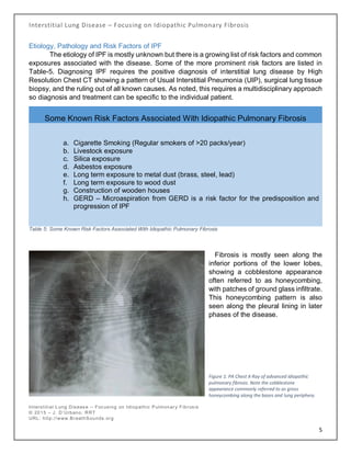 Interstitial Lung Disease - Focusing on Idiopathic Pulmonary Fibrosis | PDF