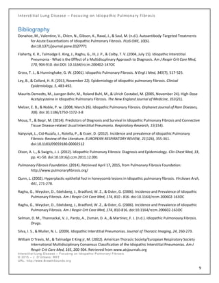 Interstitial Lung Disease - Focusing on Idiopathic Pulmonary Fibrosis | PDF