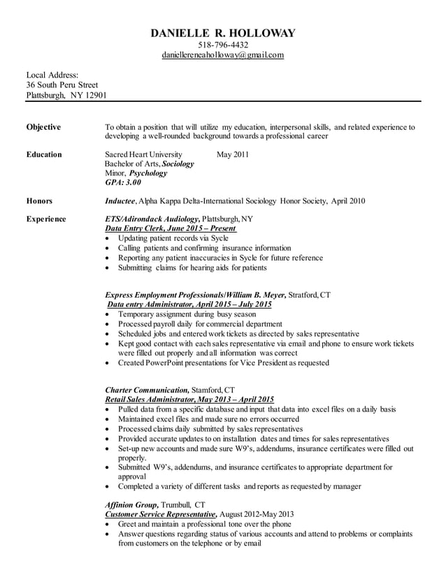 Danielle Resume 082015 | PDF