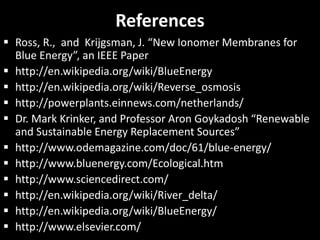 Blue Energy Presentation | PPTX