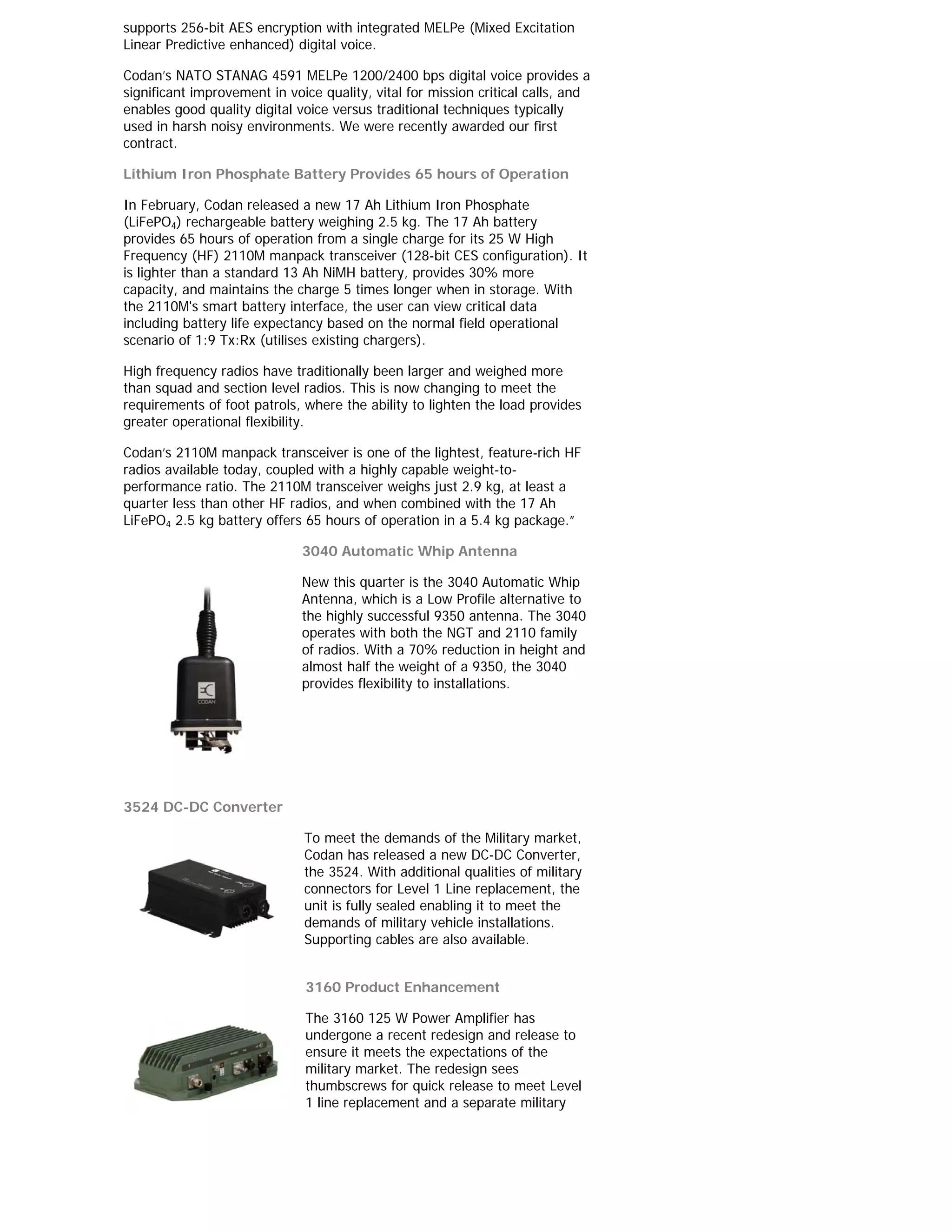 Codan Newsletter July 2010 | PDF