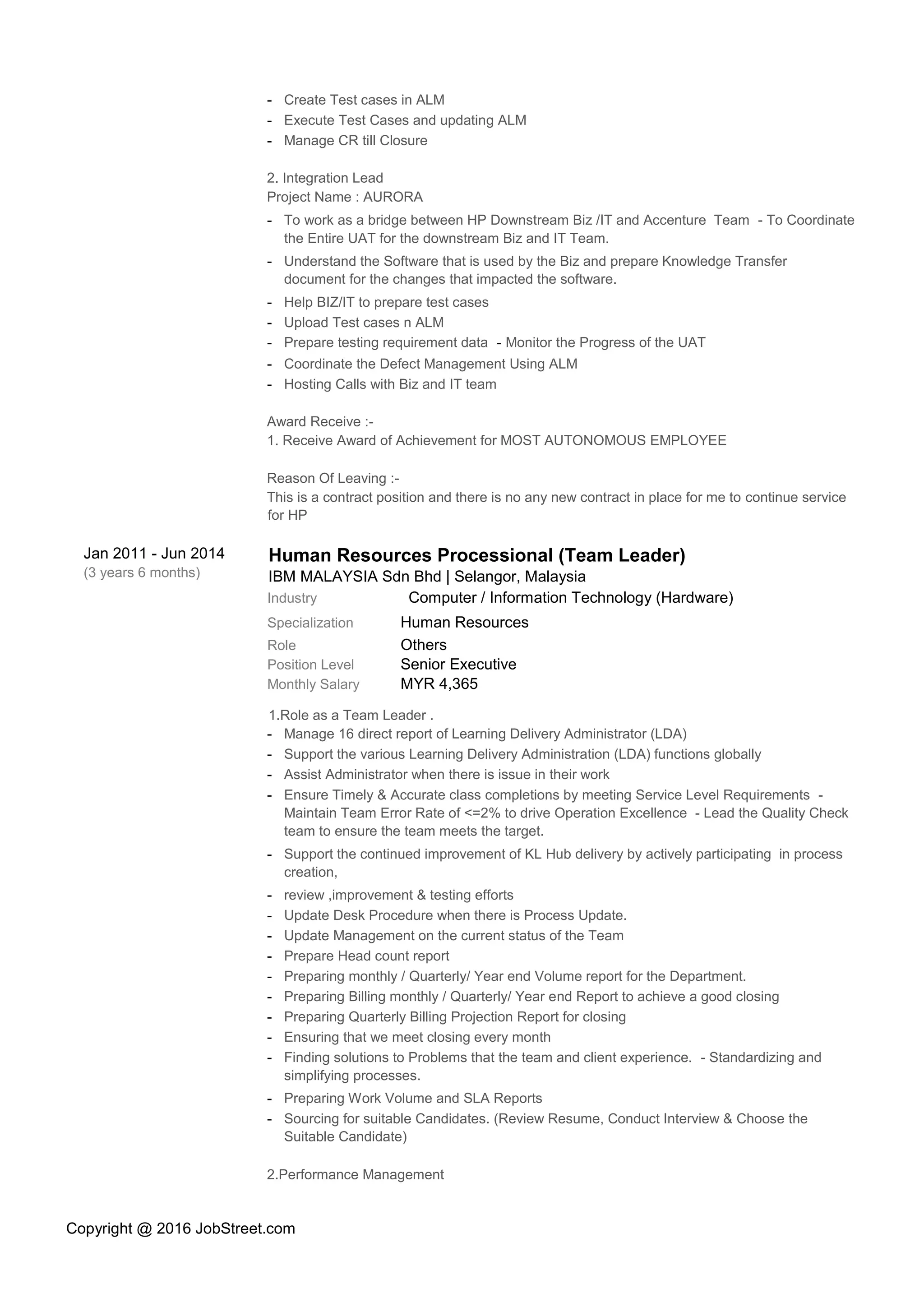 Sharon Felix Resume | PDF