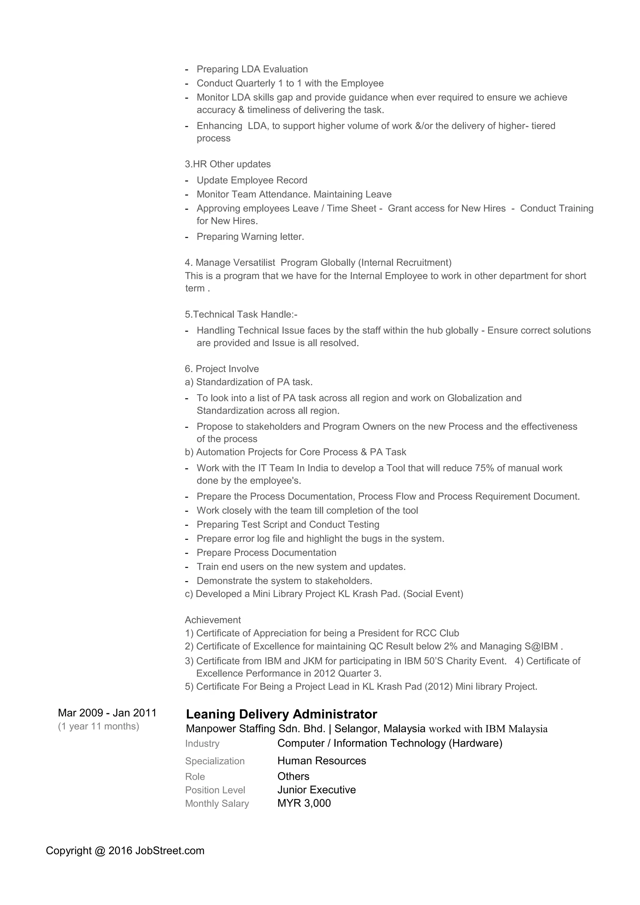 Sharon Felix Resume | PDF