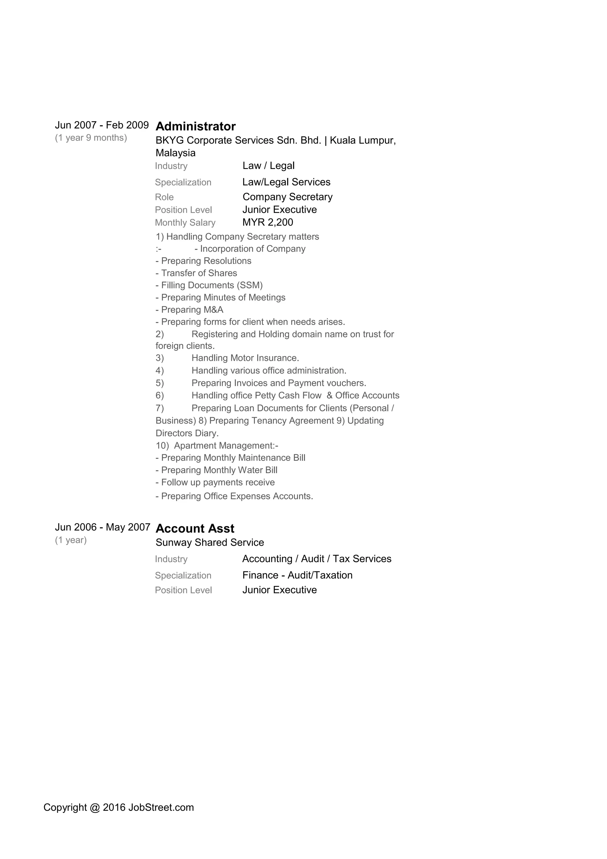 Sharon Felix Resume | PDF