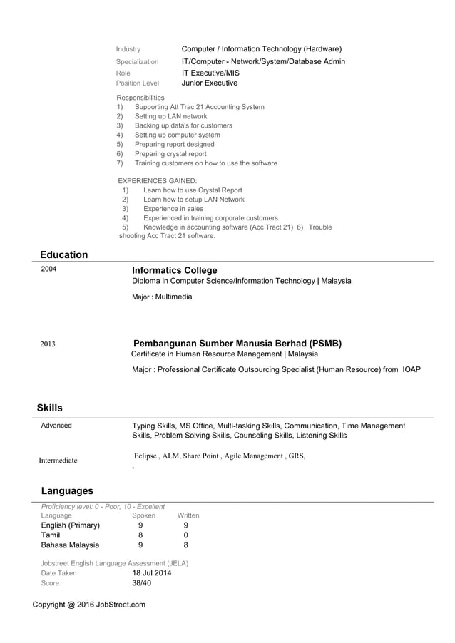 Sharon Felix Resume | PDF