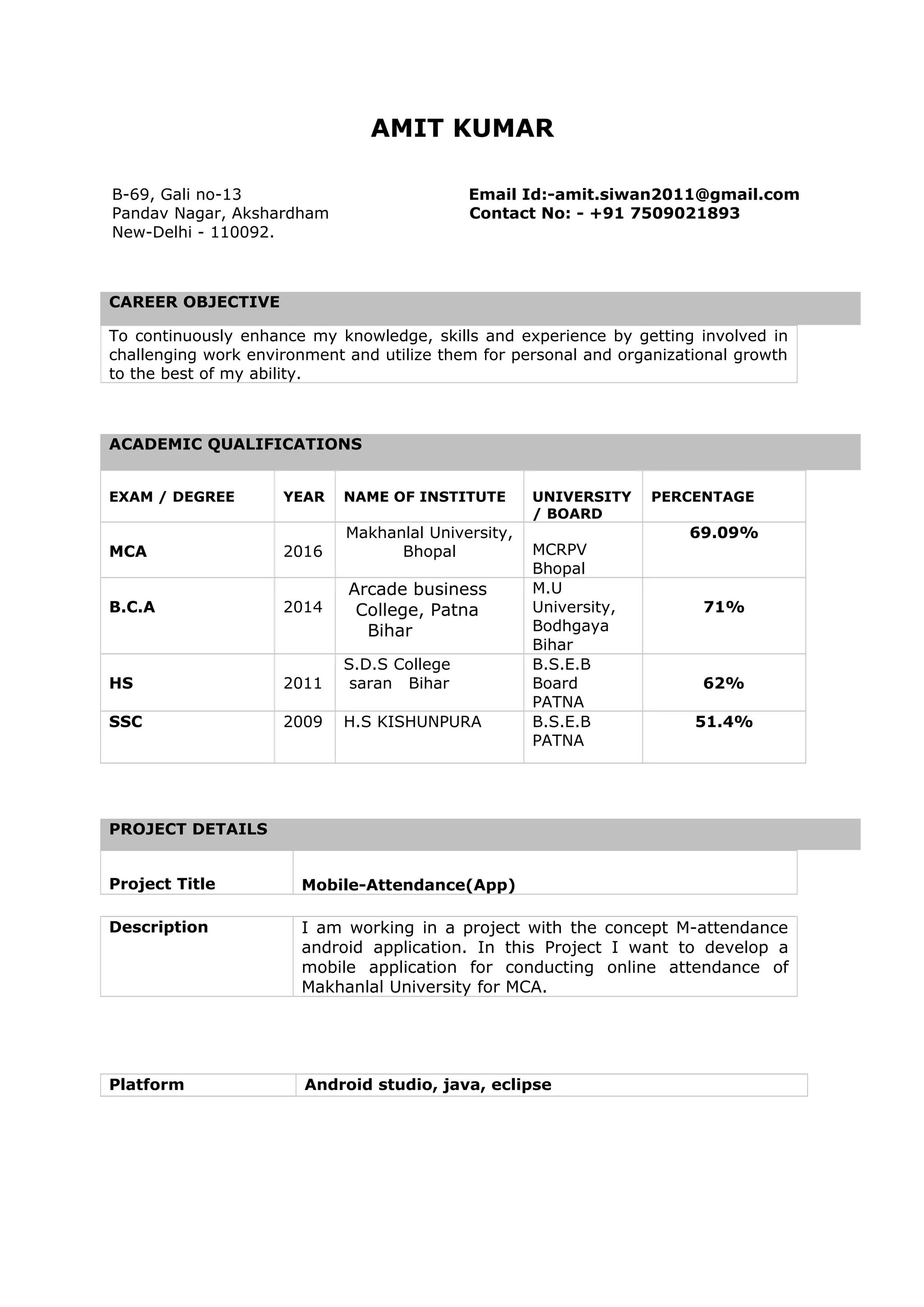 Resume | PDF