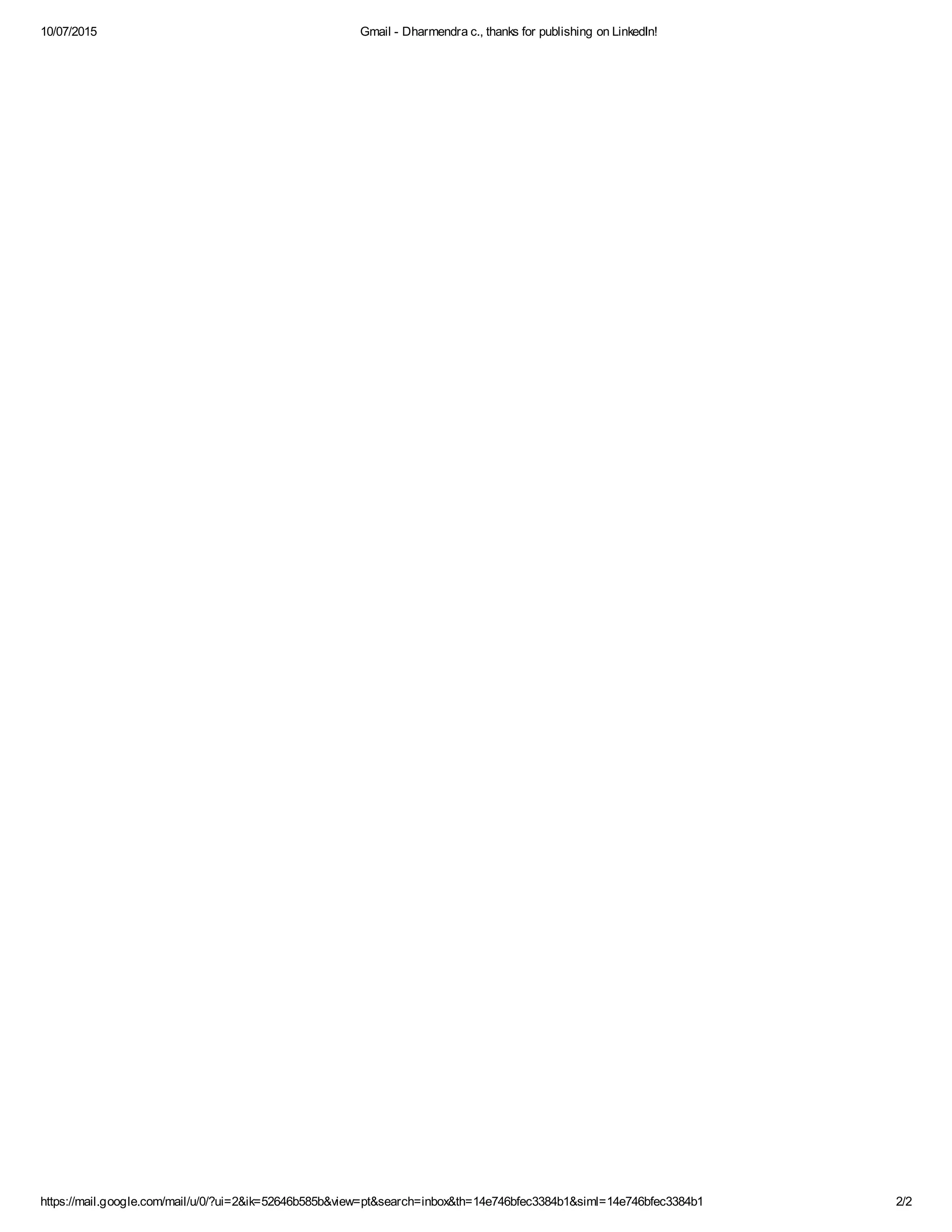 Gmail - Dharmendra c | PDF