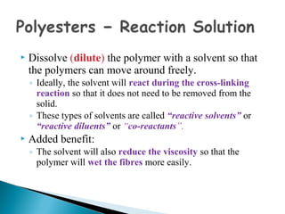 03 Polyesters - final | PPT | Chemistry | Science