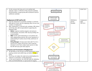 ERP (Emergency Relief personnel) Deployment Work flow | DOCX
