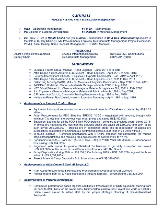 MuraliCV | PDF
