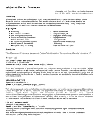 Alejadra Monard Resume | PDF