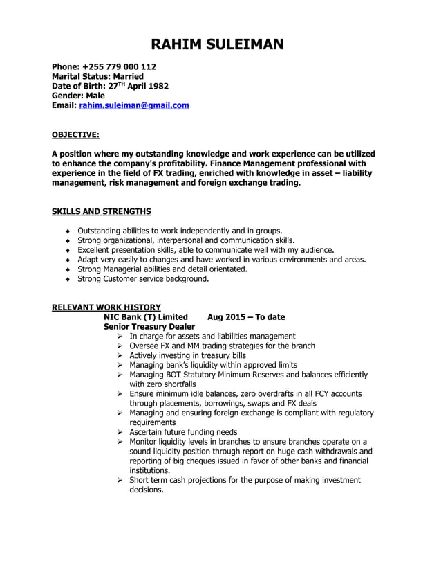 Rahim Suleiman Resume | PDF