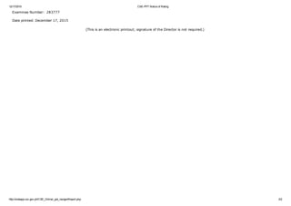 CSE-PPT Notice of Rating | PDF