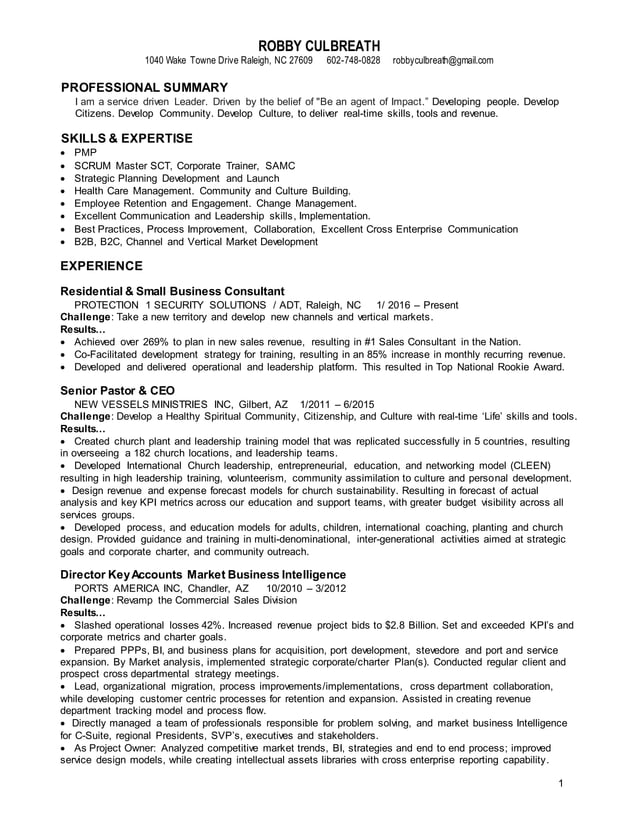 ROBBY CULBREATH Resume 2016 | DOCX
